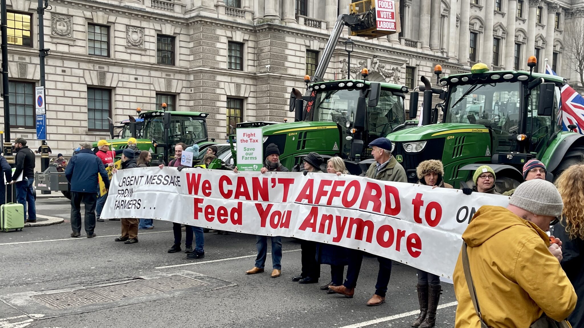No Farms, No Food: Tractors Return to London to Protest the 'Death Tax ...